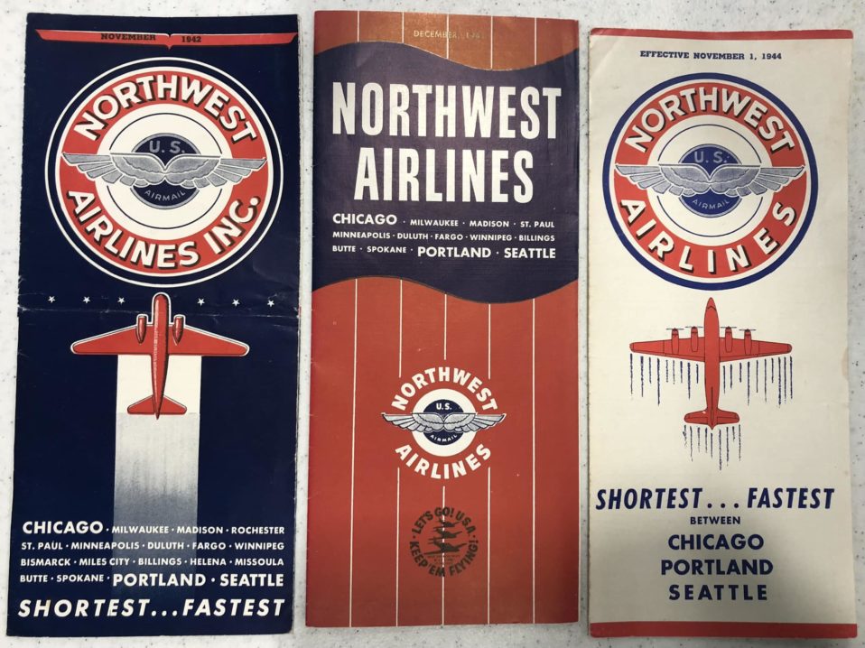 Vintage Airline Timetables - Kelch Aviation Museum