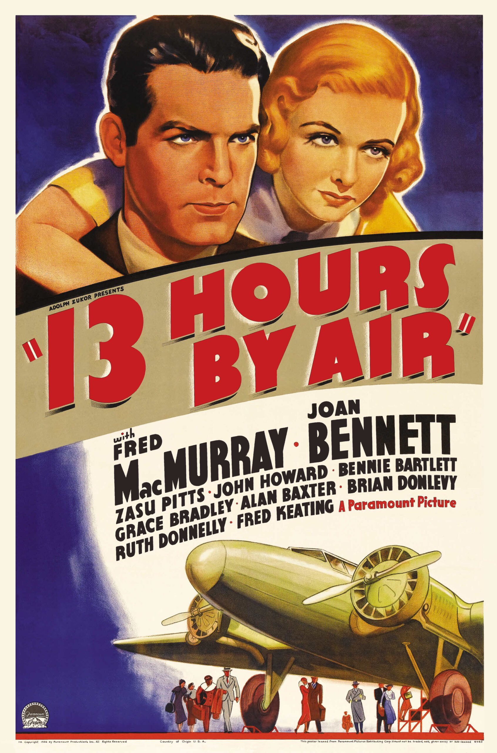 Vintage Aviation Movie Night, April 2025: 13 Hours by Air (1936 ...