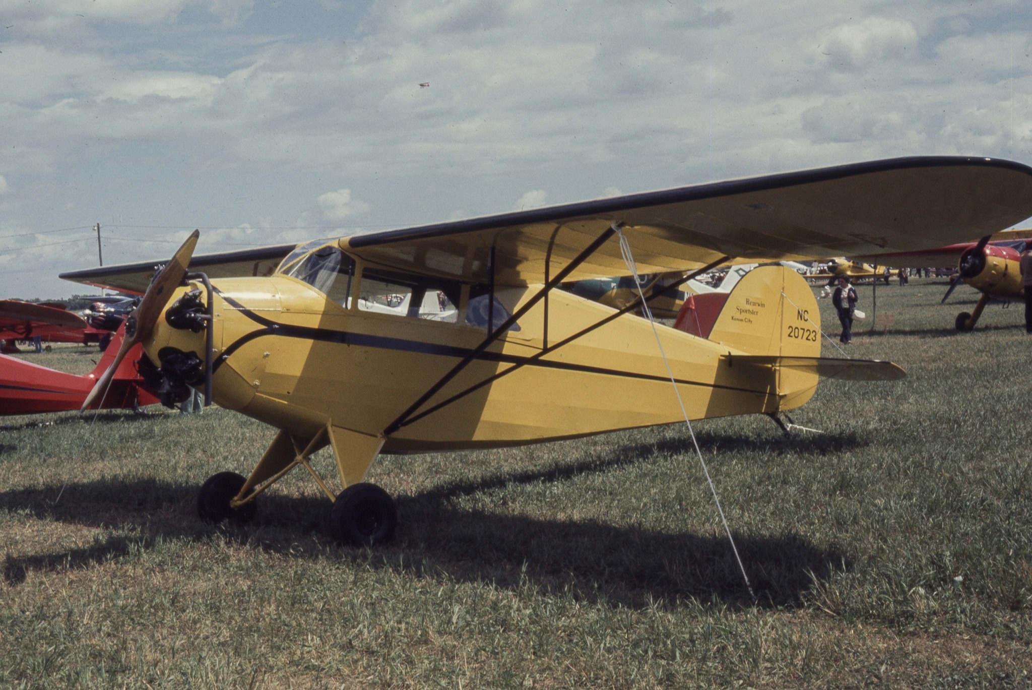 Our Rearwin at Oshkosh 1974 - Kelch Aviation Museum
